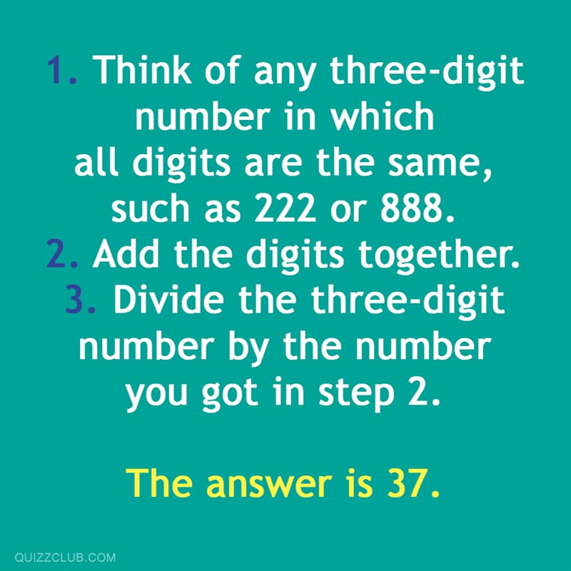 These 7 Impressive Math Tricks Will Blow Your Mind QuizzClub