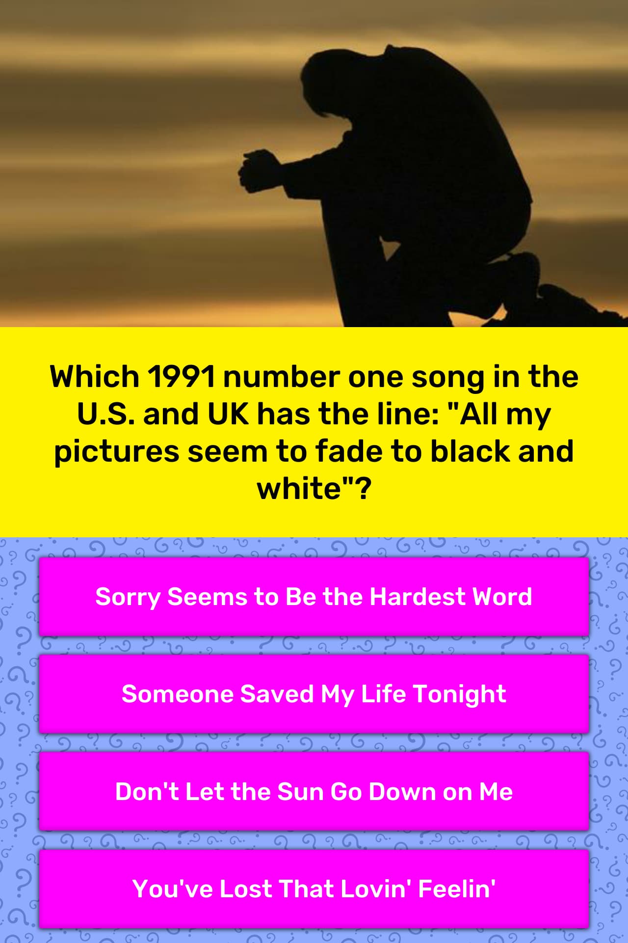 Which 1991 Number One Song In The Trivia Answers QuizzClub Which 1991 Number One Song In The Trivia Answers QuizzClub