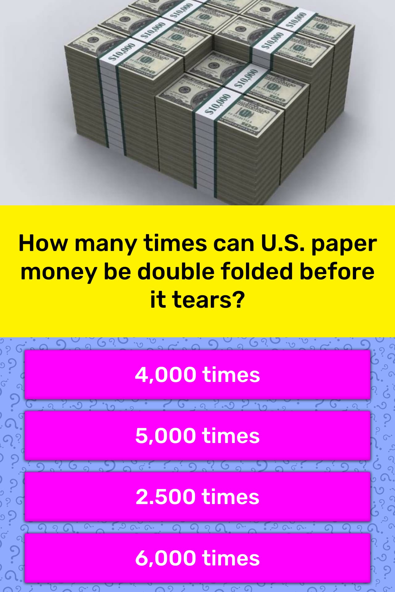 How Many Times Can U S Paper Money Trivia Answers QuizzClub how-many-times-can-u-s-paper-money-trivia-answers-quizzclub