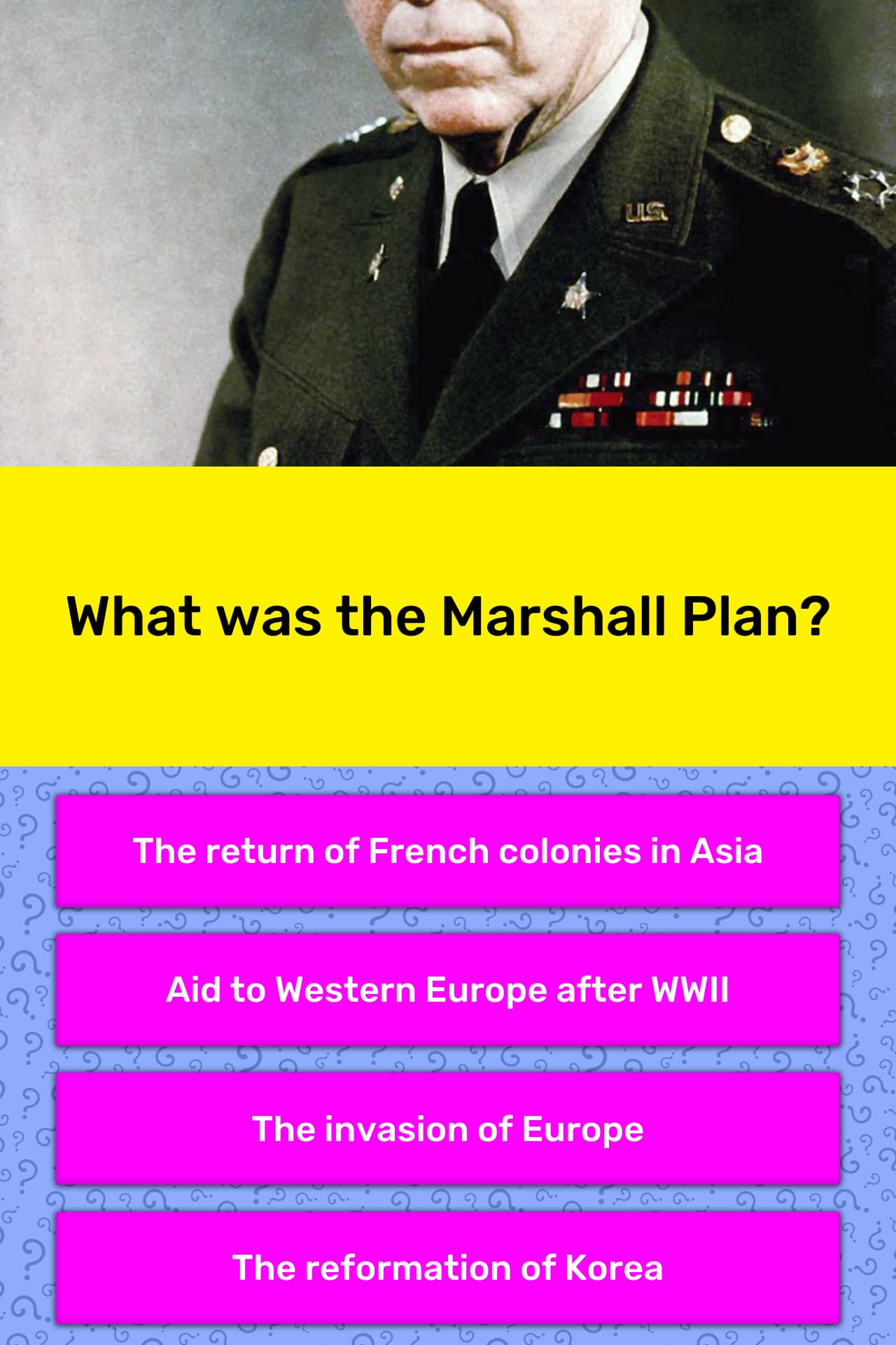 What Was The Marshall Plan Trivia Answers QuizzClub What Was The Marshall Plan Trivia Answers QuizzClub