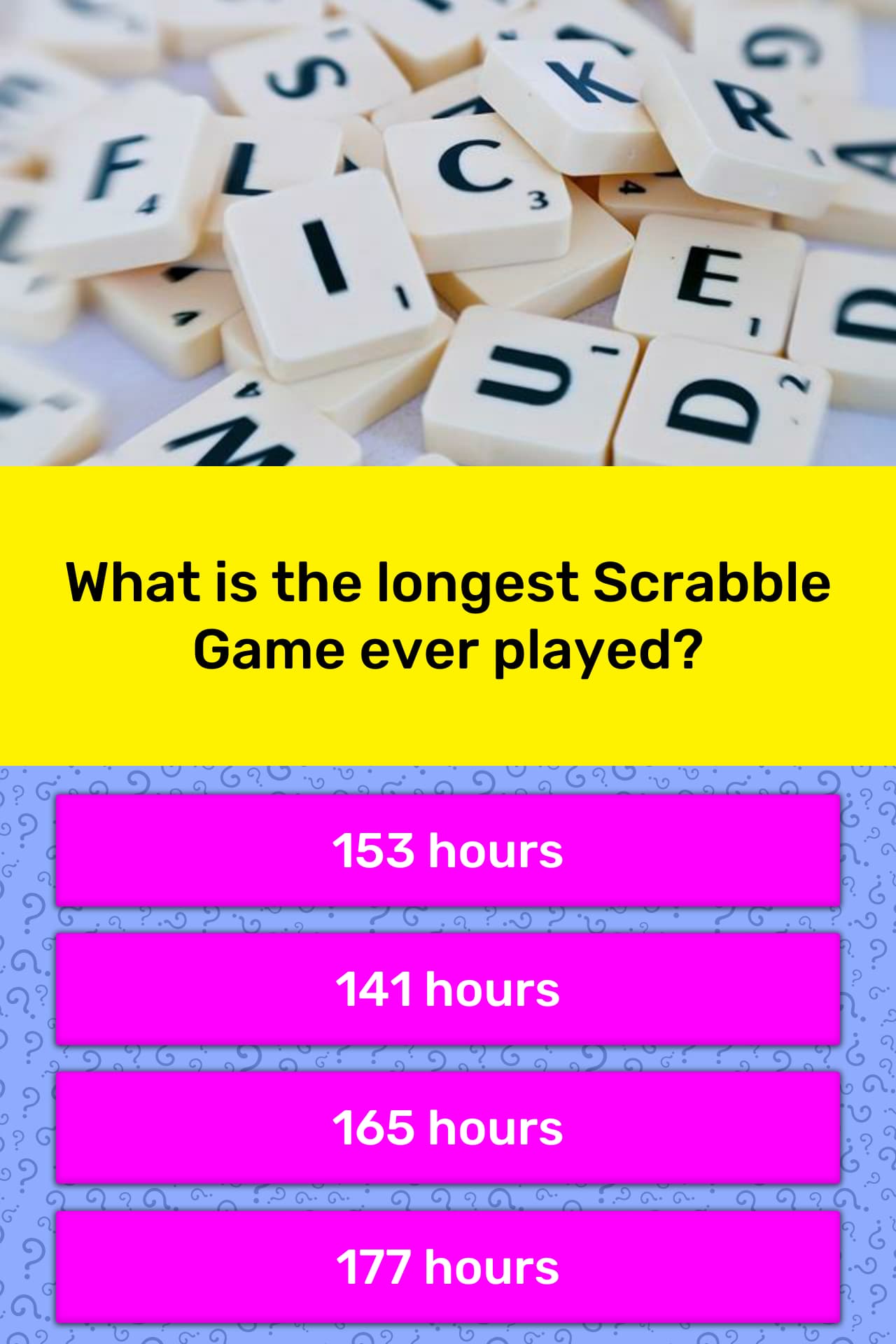 What Is The Longest Scrabble Game Trivia Questions QuizzClub What Is The Longest Scrabble Game Trivia Questions QuizzClub