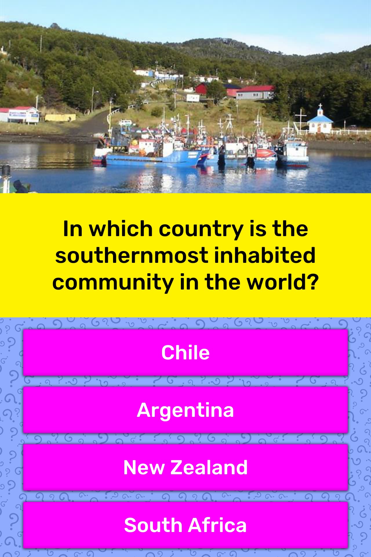 In Which Country Is The Southernmost Trivia Answers QuizzClub In Which Country Is The Southernmost Trivia Answers QuizzClub