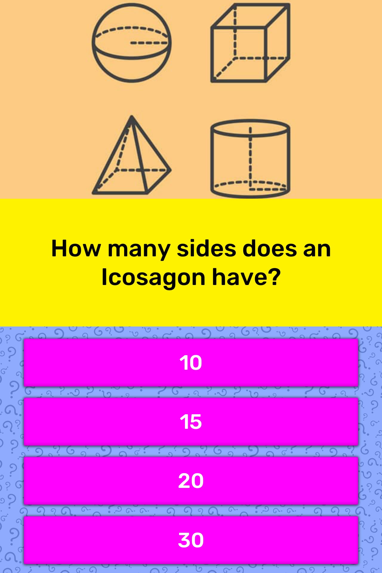 Icosagon Sides