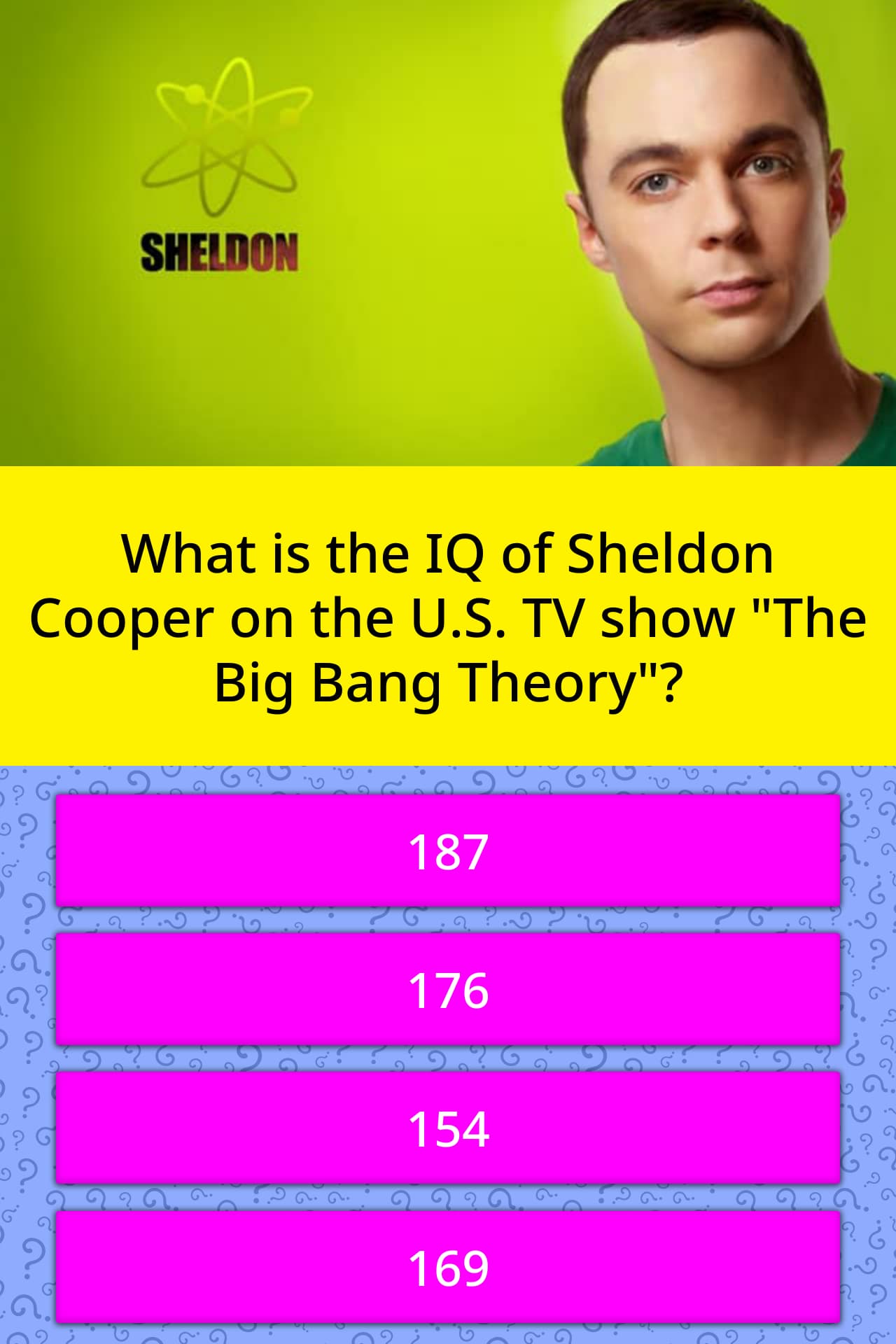 What Is Sheldon's Iq