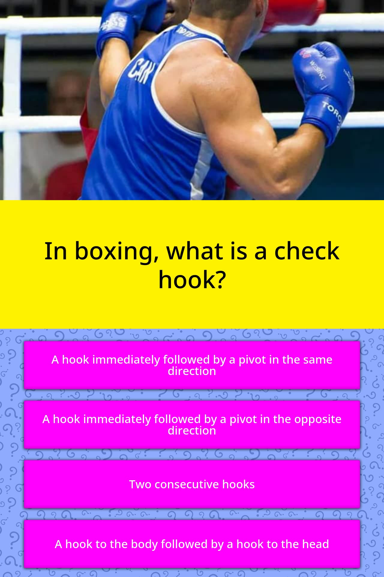 In Boxing What Is A Check Hook Trivia ions QuizzClub