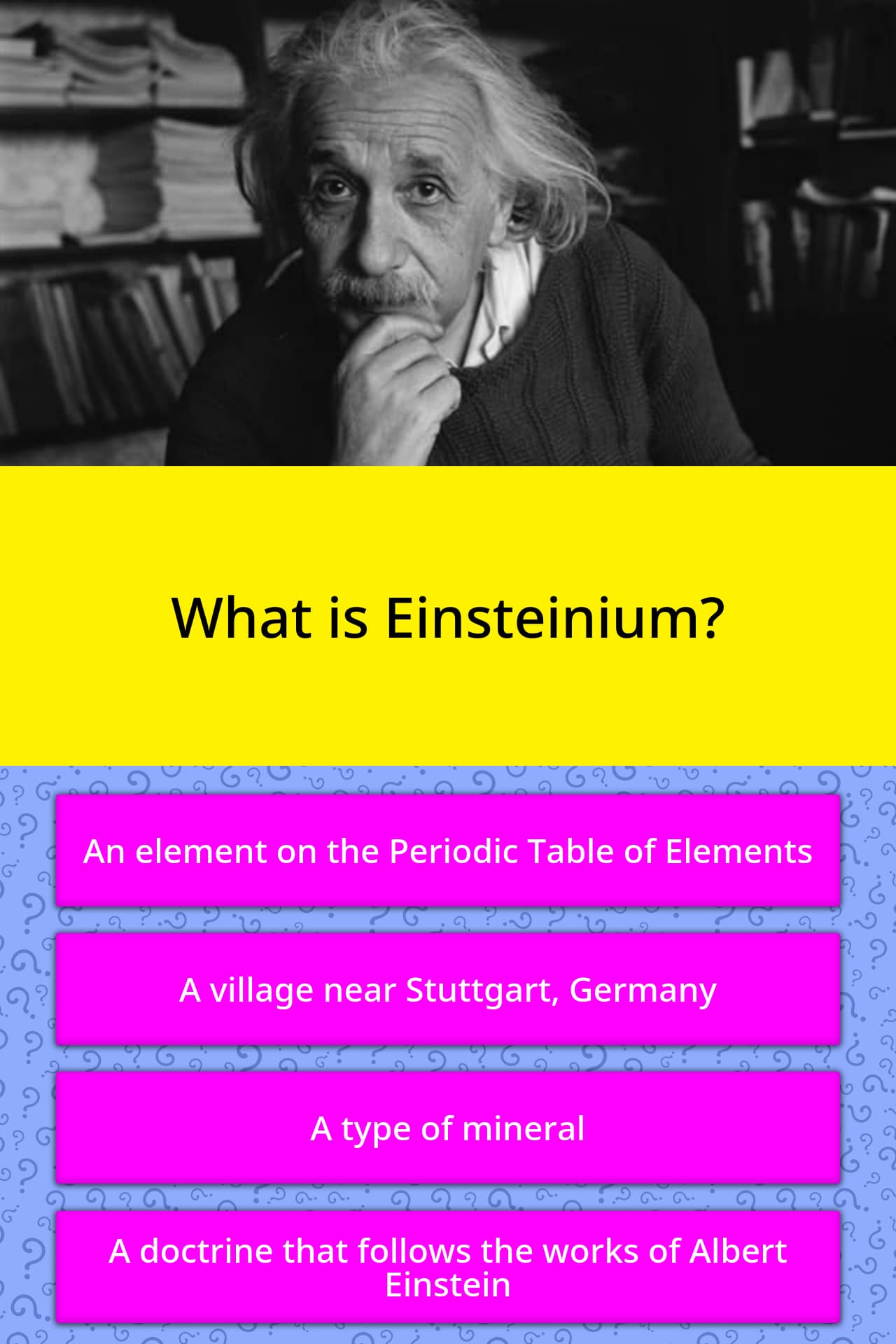Einsteinium 2 Lettres